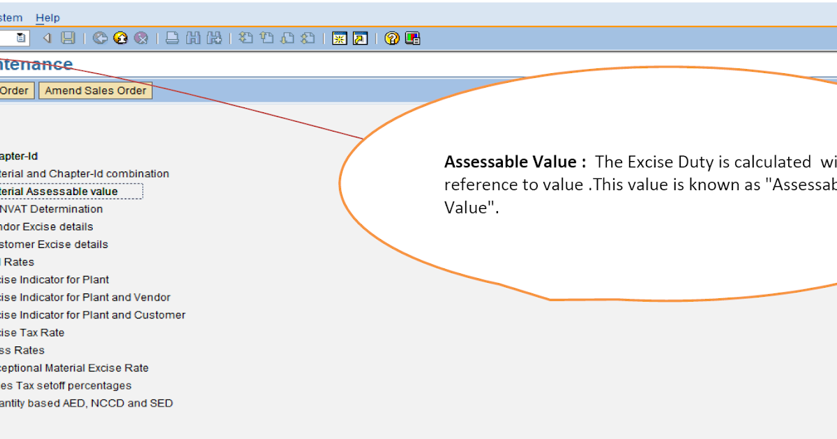 Excise Master Data : How To Maintain Material Assessable value in SAP ...