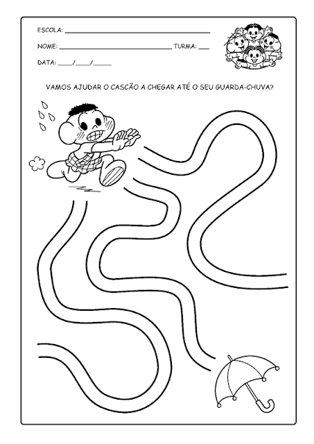 Alfabetizando com Mônica e Turma: Labirinto