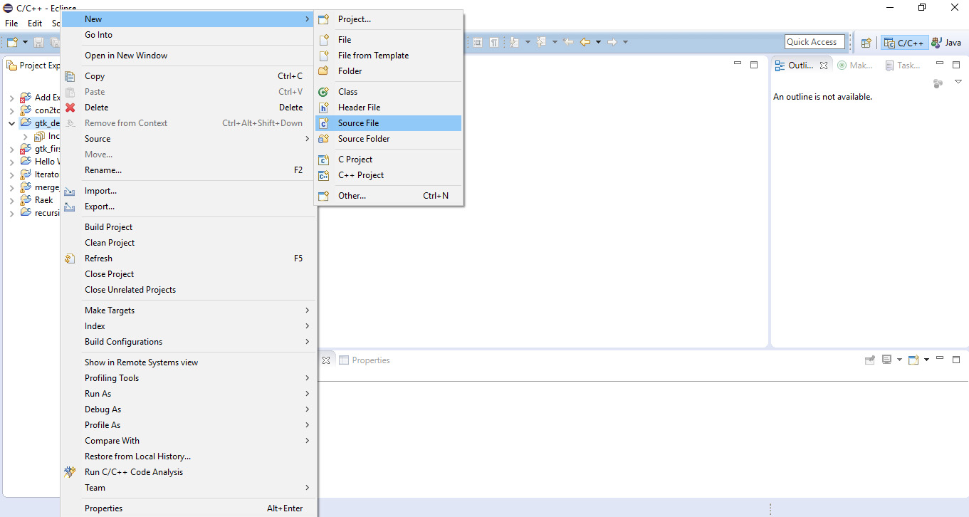 Gtk - How to Configure GTK+ Library in Eclipse | KnowledgeHubKH