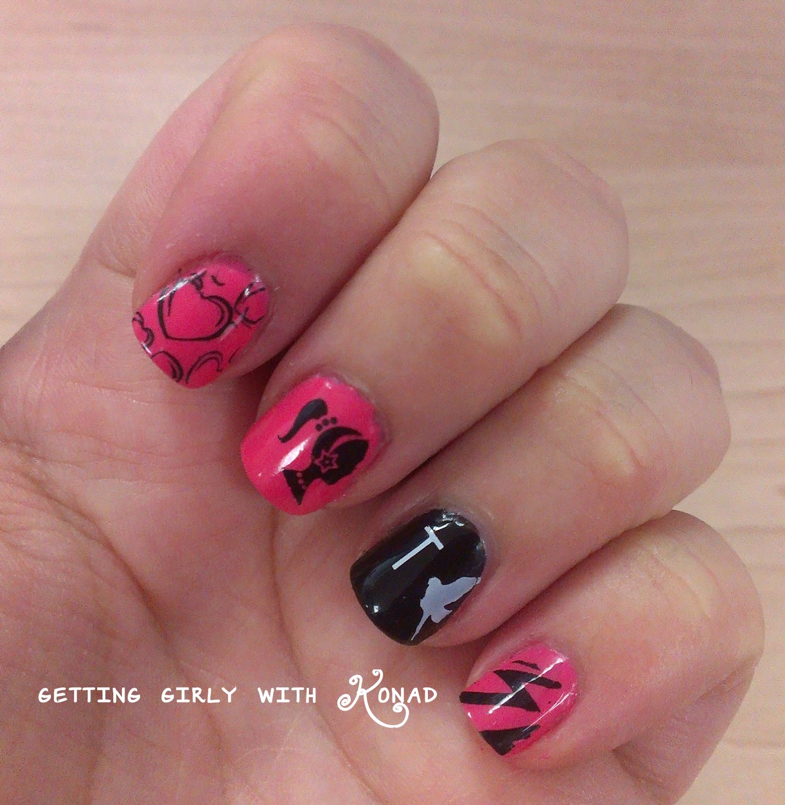 Getting Girly With Konad: Grease The Movie Inspired Nails - China Glaze ...