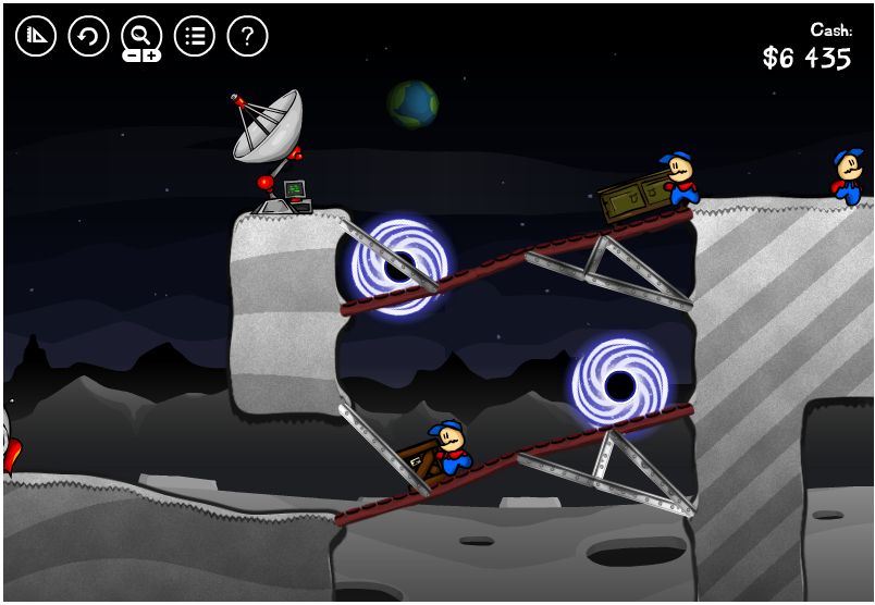 Game Walkthroughs (Oyun Çözümleri): Cargo Bridge 2 Walkthrough (The Moon)