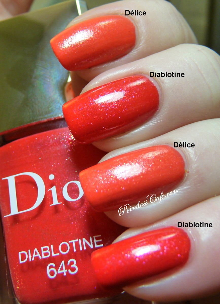 Comparison Request: Dior Délice vs Dior Diablotine | Pointless Cafe