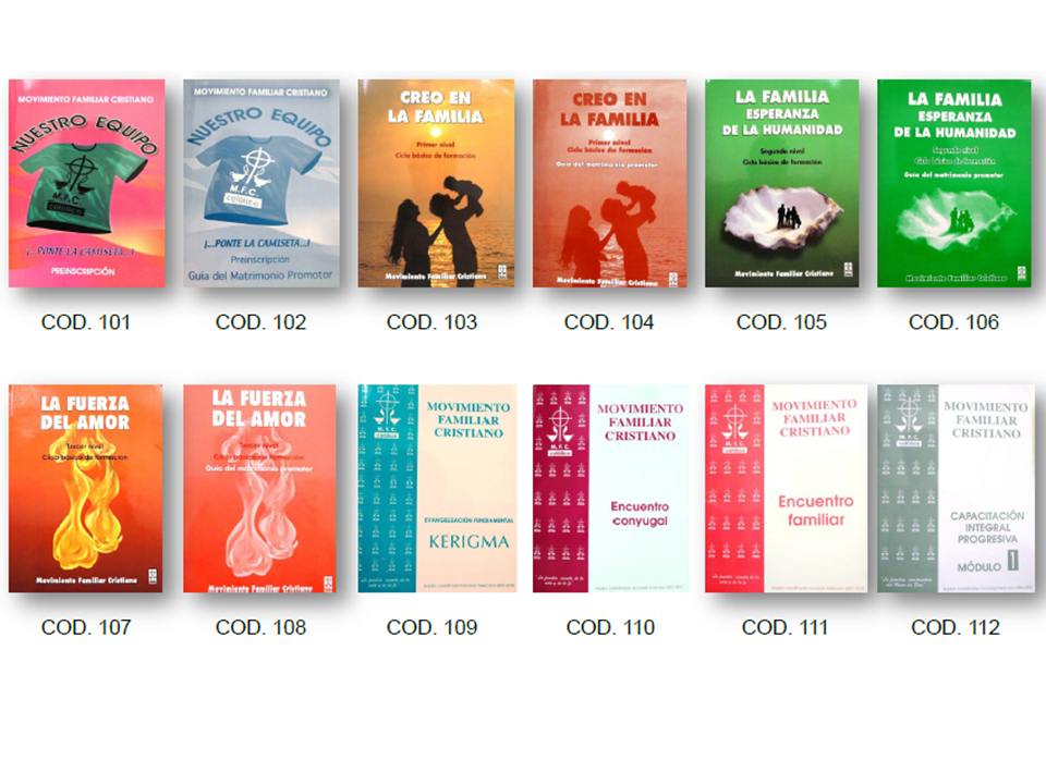 MOVIMIENTO FAMILIAR CRISTIANO CATÓLICO EN PERÚ: LIBROS DE FORMACION