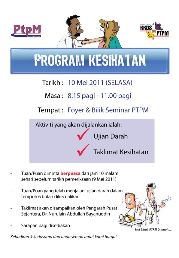 Kelab Kebajikan Dan Sosial: Program Kesihatan PTPM
