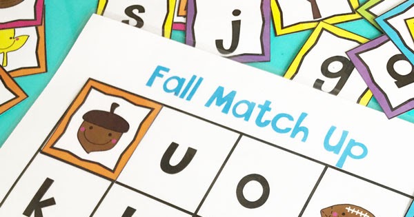 Fall Match - an Alphabet Game | From the Pond