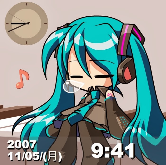 Vocaloid CinemAnime: PC Vocaloid Hatsune Miku Clock-Gadget