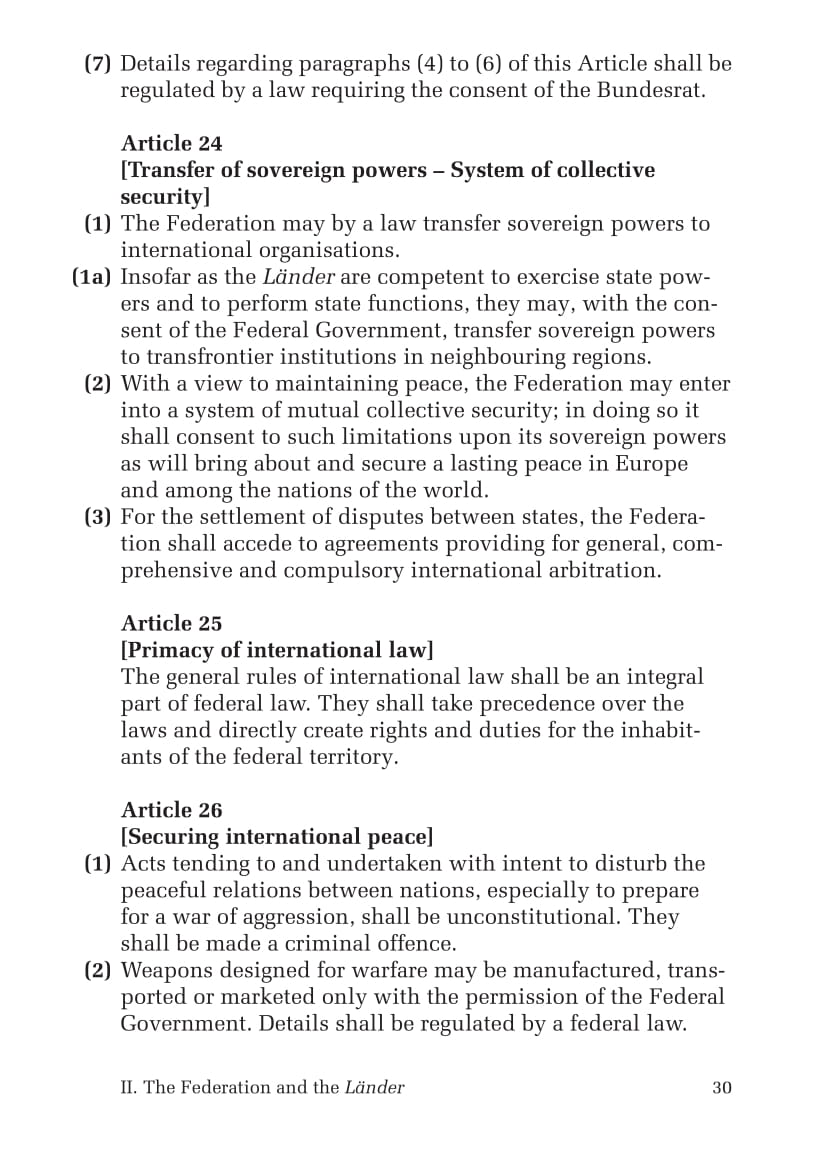KNOWLEDGE FOR ALL: Basic Law of Federal Republic of Germany
