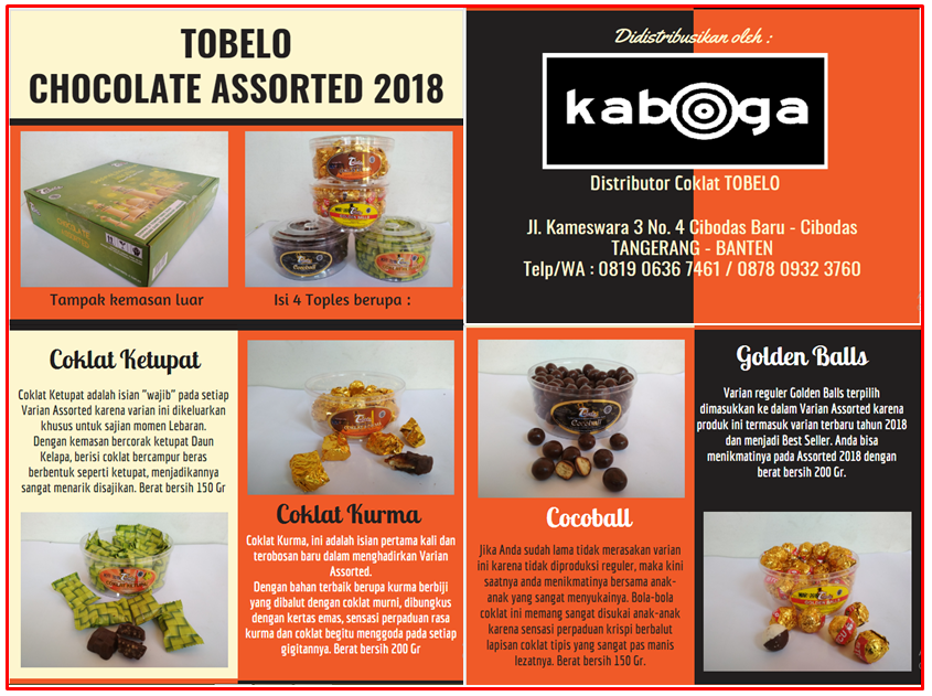 KABOGA - Distributor Coklat TOBELO: Coklat Tobelo Grosir