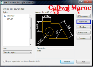 Cotation sur Autocad | CaDwg Maroc
