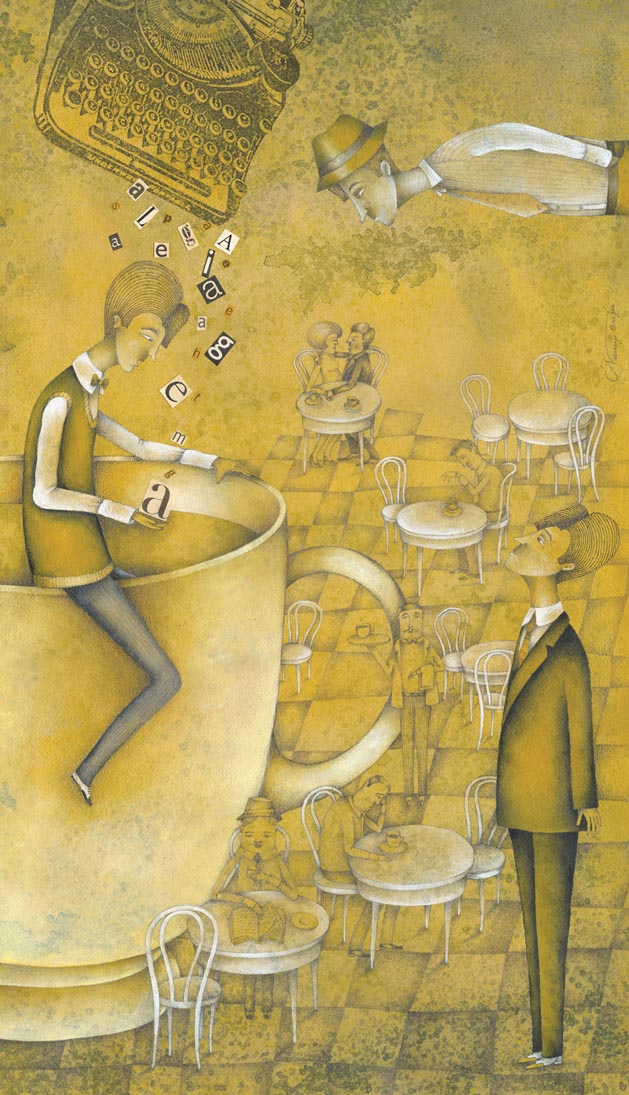 Aguafuertes ilustradas: Ocre - Elogio agridulce del capuchino