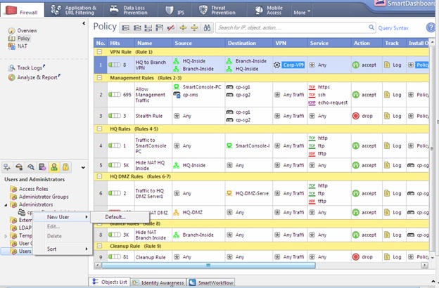 My Check Point CCSA Journal: Check Point Identity Awareness