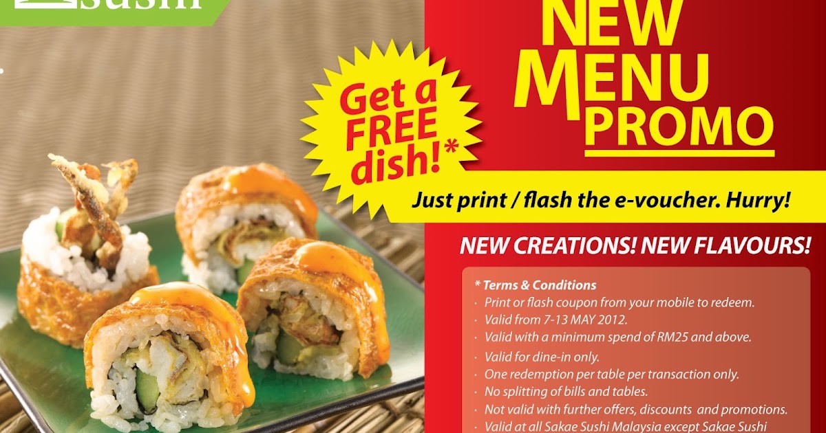 SAKAE SUSHI e-Voucher : FREE Soft Shell Crab Maki dish! | 1000Savings.com
