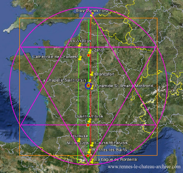 Réflexions sur trois points: La géographie sacrée de la France - Partie 2