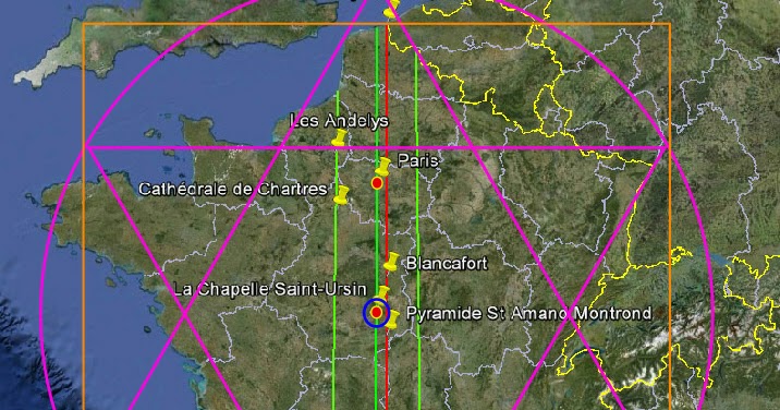 Réflexions sur trois points: La géographie sacrée de la France - Partie 2