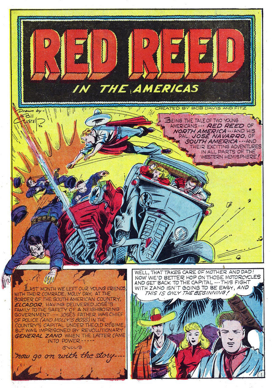 Pappy's Golden Age Comics Blogzine: Number 2319: Red Reed in the Americas