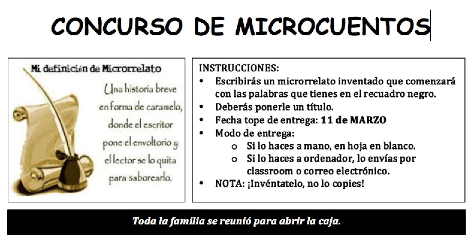Portafolio de clase de Lengua y Literatura Castellana: CONCURSO DE ...