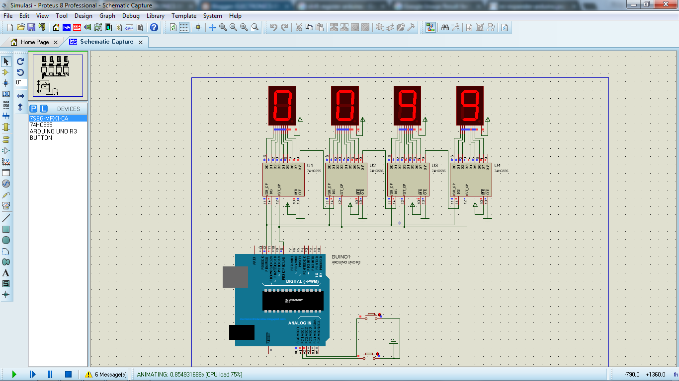 7 Segment Shift Register ~ FILAB