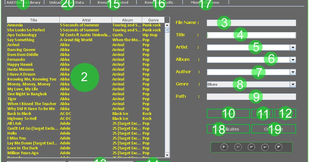 13.Tag Editor & Organizer ~ - Java Speech Recognition System