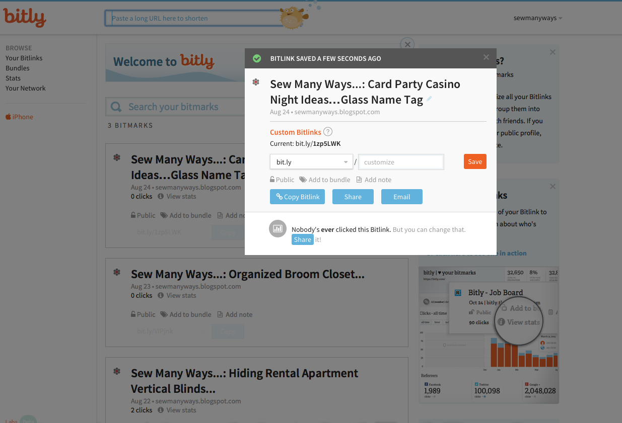 Sew Many Ways...: How To Shorten URL Addresses for Twitter, Facebook ...