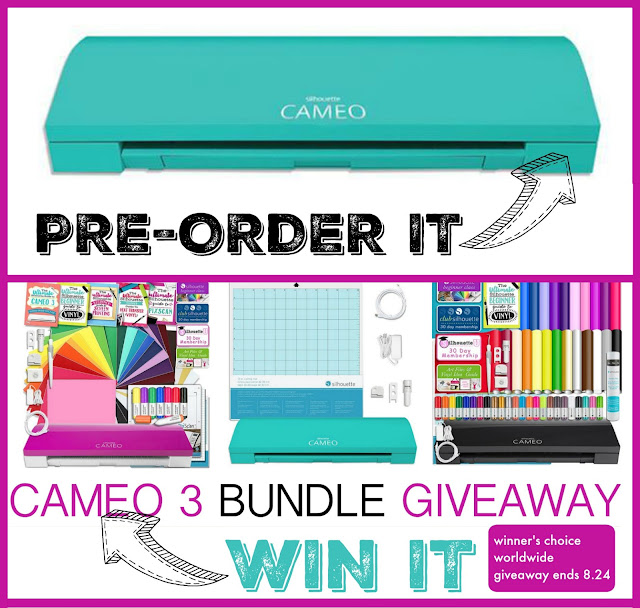 Colored Silhouette CAMEO 3 Bundle Giveaway! (Plus Teal CAMEO on Pre ...