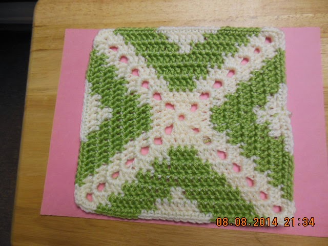 time 2 crochet-n-craft: Granny Square Using Tapestry Crochet Technique