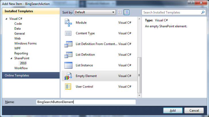 Adding a Custom Action to a SharePoint 2010