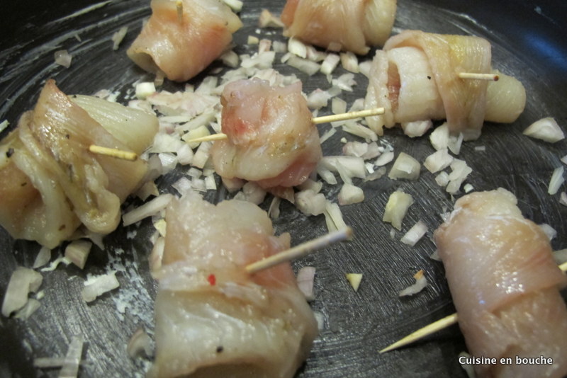 Filets de carrelet à la crème et aux petits légumes