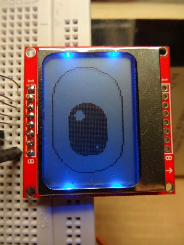 Só mais um Carneiro...: Olho de LCD com Arduino e Nokia 5110 - #sucesso