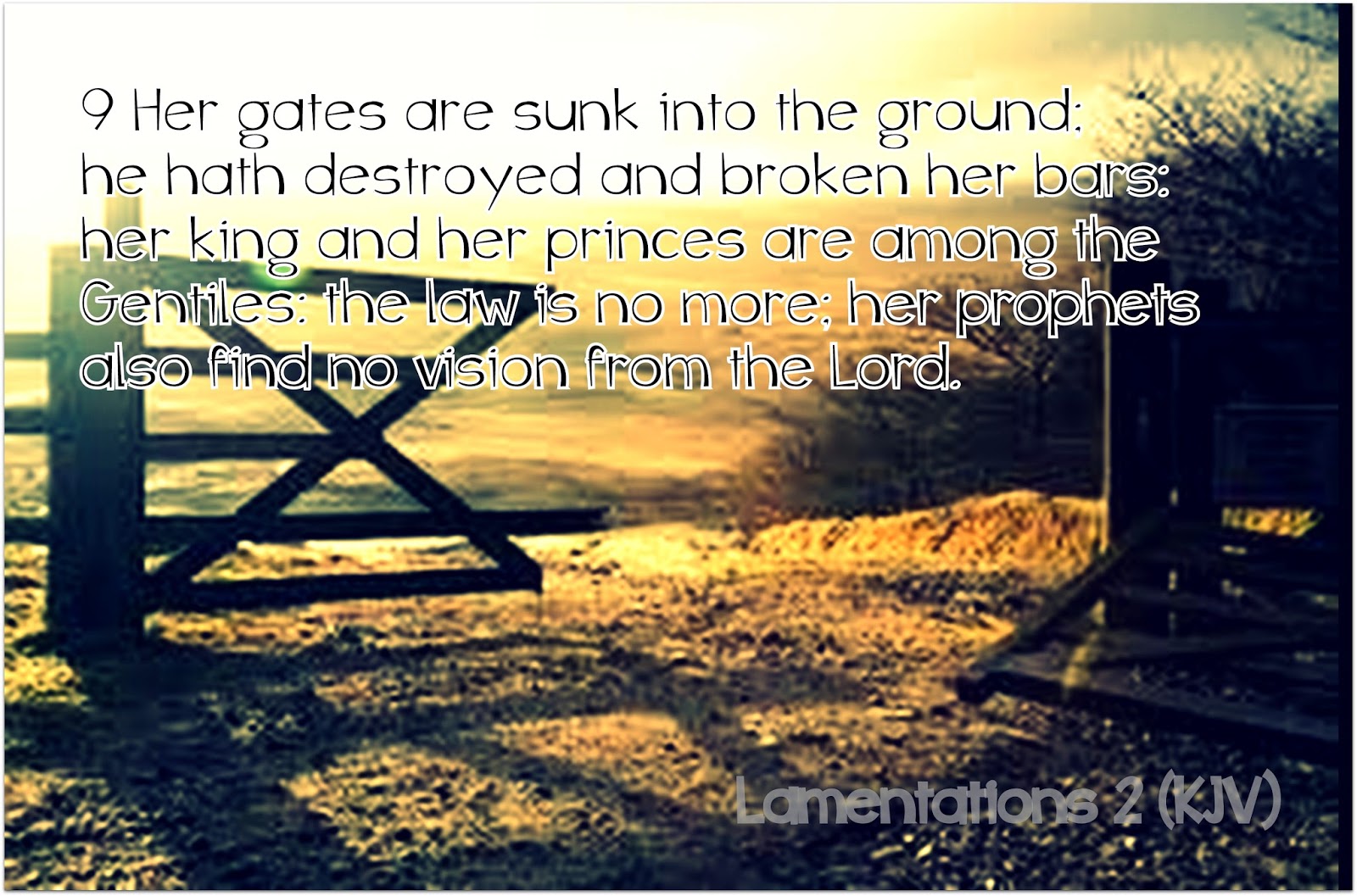 Red Pill Diaries: Lamentations 2 (KJV)