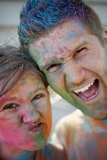 James and Ashley: Powder Paint Fight