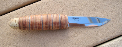 Bushcraft Knife Reviews: Helle Harding w/ Stacked Leather