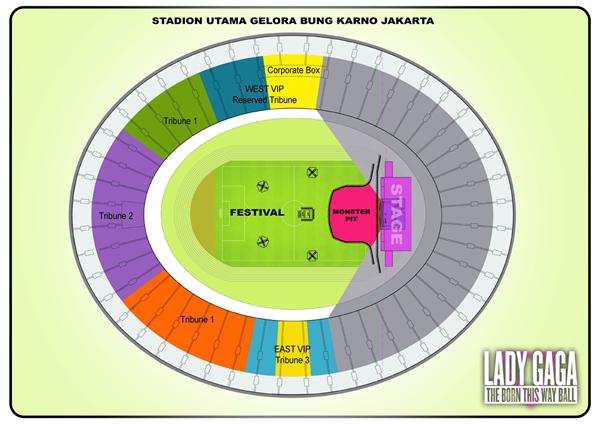 Denah Konser GaGa Di Jakarta ~ Zackylicious