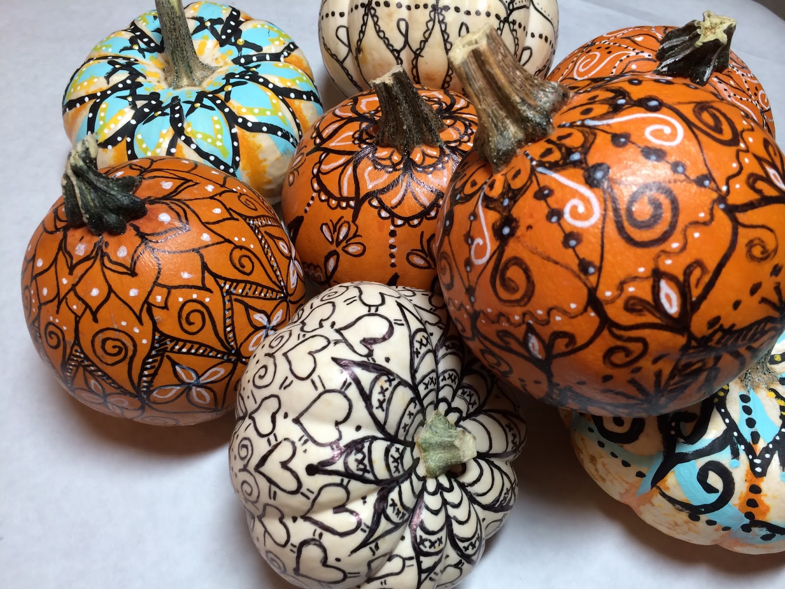 PaperTurtle: Pumpkins get the mandala treatment