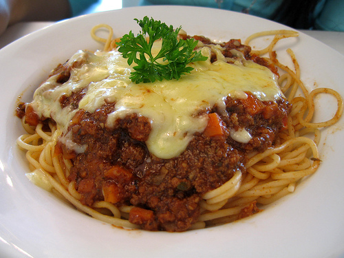 Sabor a Kiwi: Spaghetti Con carne