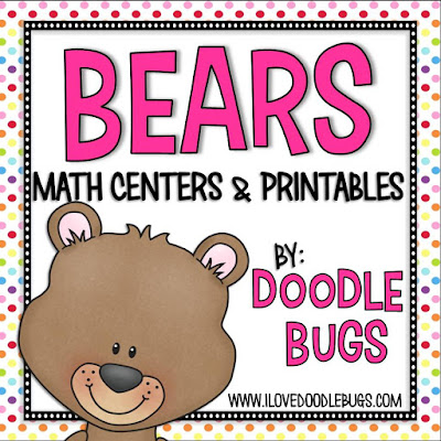 Bear Math Centers & Printables | Blog Hoppin' | Bloglovin’