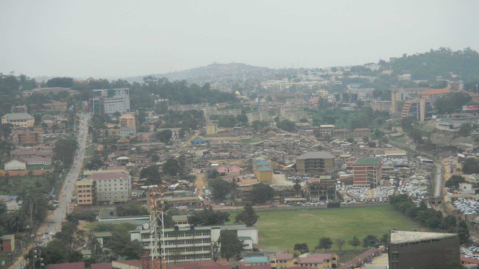 Janet's African Adventure: Aerial views of Kampala