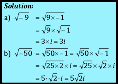 Example of question : Understand the concept of a complex number ...