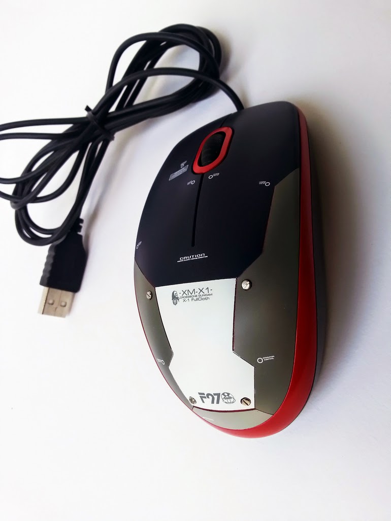 Logitech M100r Crossbone Gundam X-1 Desktop Mouse - Customized Build