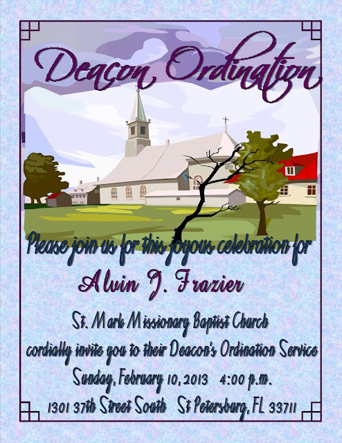 Gibbs High Class of 1968: Alvin J. Frazier Deacon Ordination Service