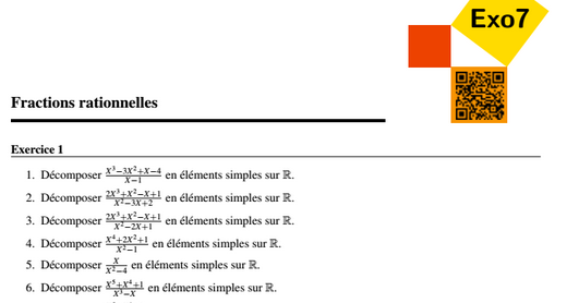 Fractions rationnelles - Exo7