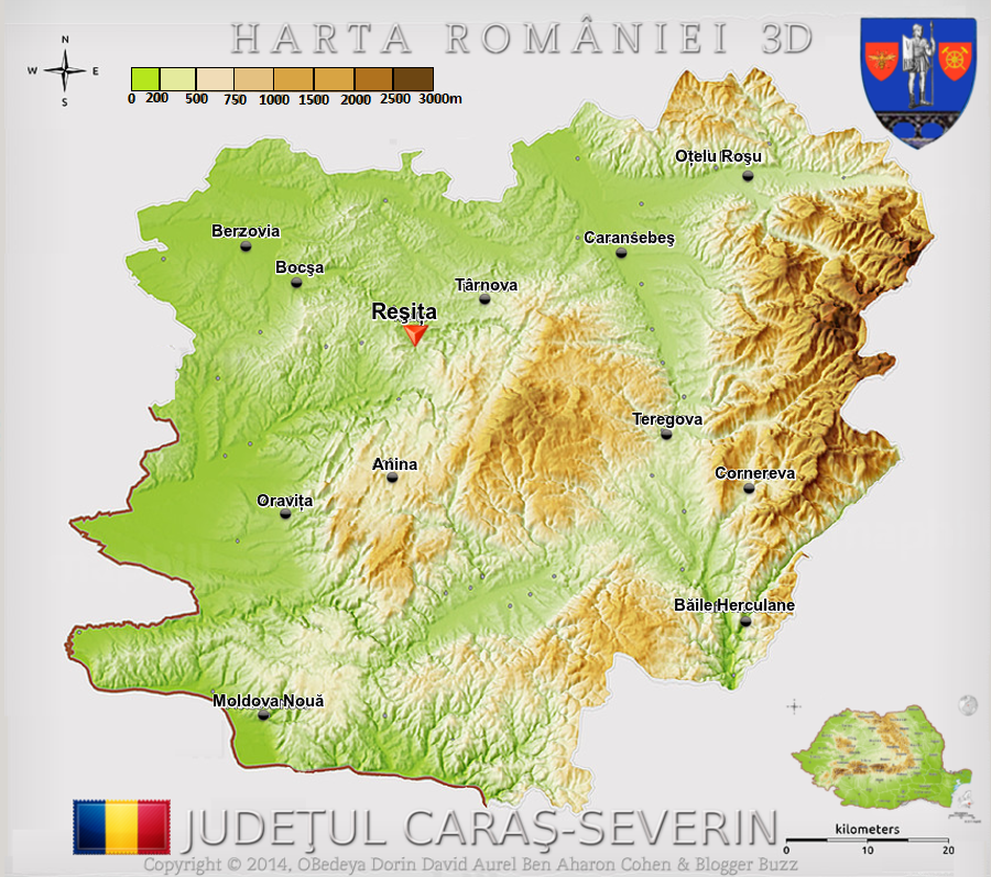 Harta României Grafică 3D Online - Blogger Buzz: Judeţele României ...