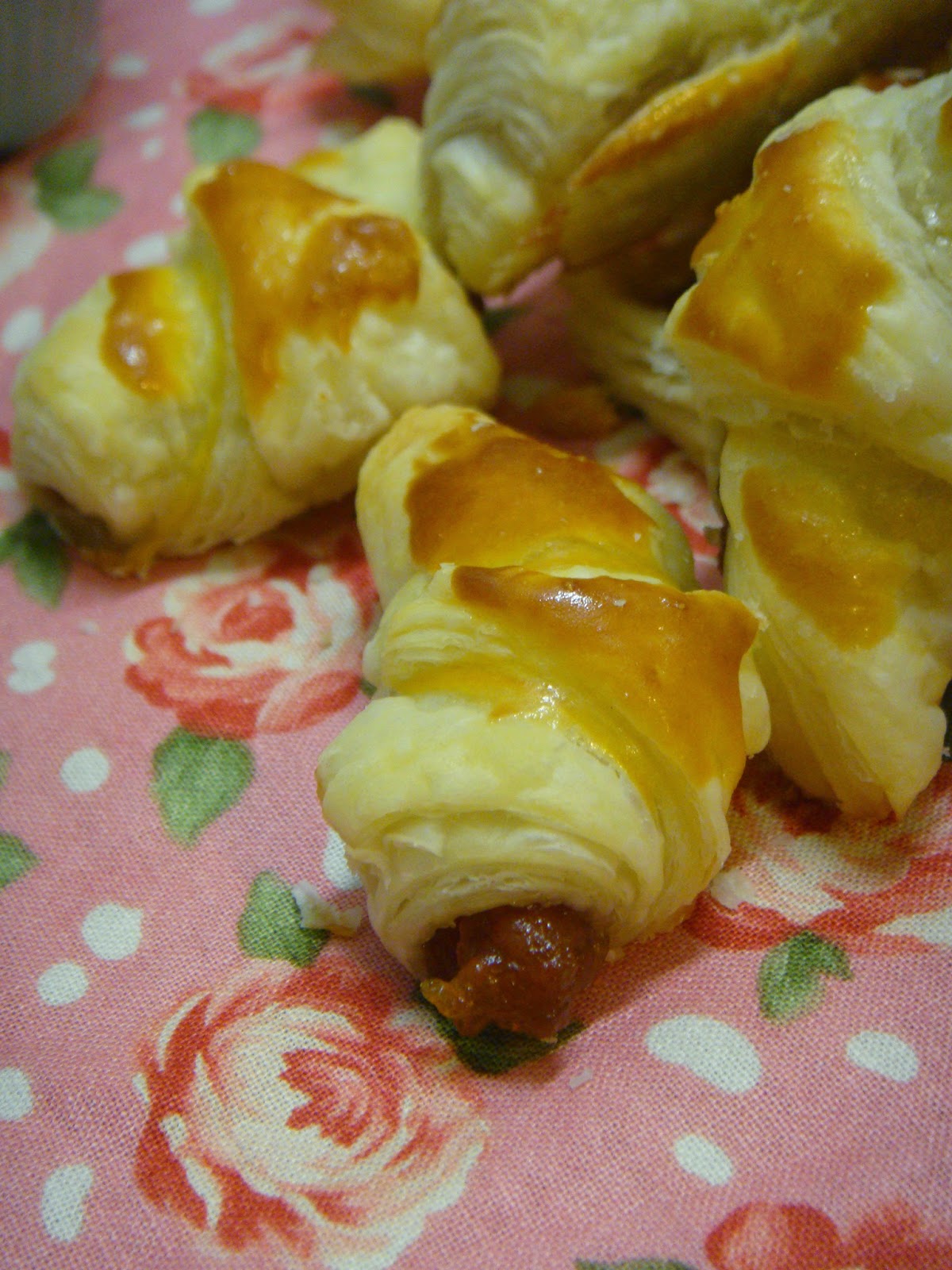 .: Apetites de meia noite - Croissants de doce de abóbora