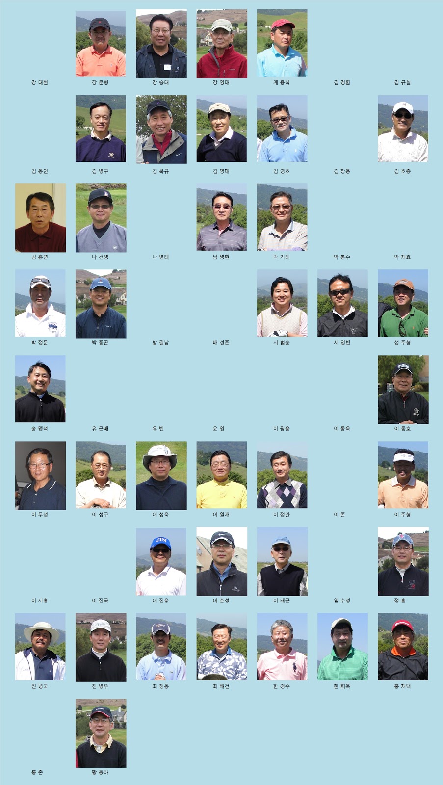 Korean Businessmen Golf Club: 2012년도 KBGC 회원 명단