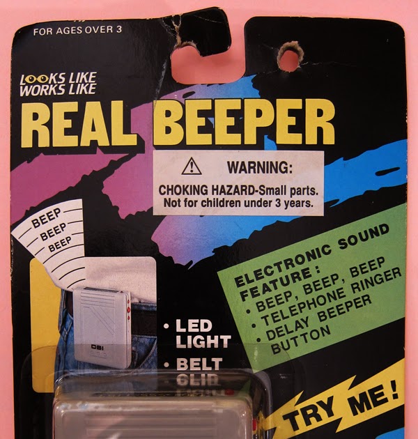 Frankie's Apartment: Real Beeper - A Beeper Toy (Which Is A Fake Beeper)