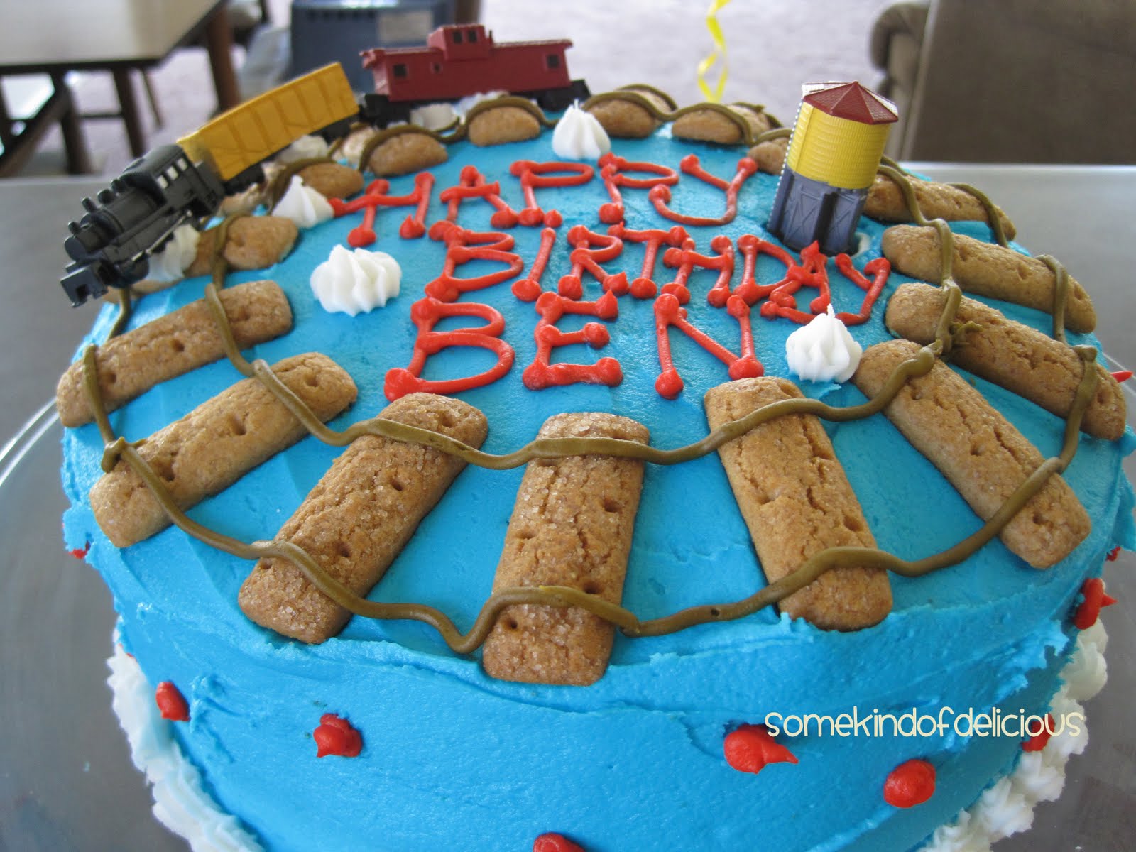 Some Kind of Delicious: Cutest Train Cake & Best Decorating Frosting