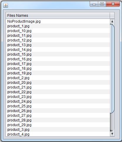 Java - Display A List Of Files Name From Folder To JTable - C#, JAVA,PHP, Programming ,Source Code