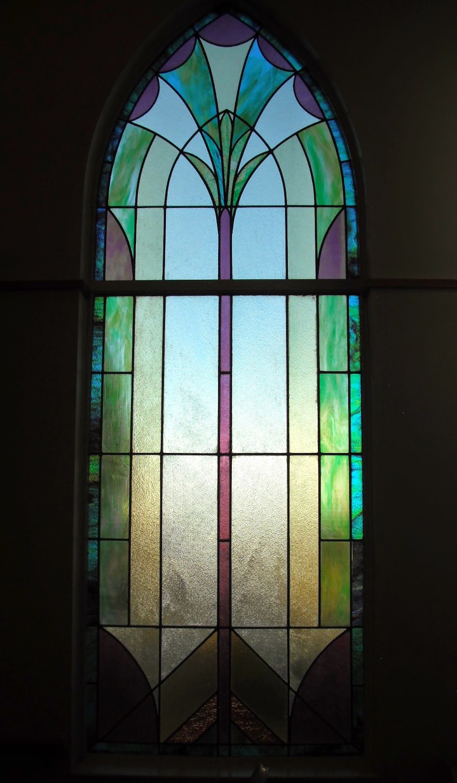 Historic LDS Architecture: Dry Creek Stake: Stained Glass Windows Detail
