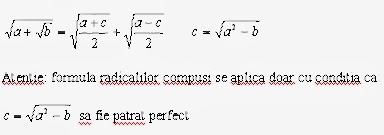 Radicalii compusi | formule online probleme si exercitii rezolvate