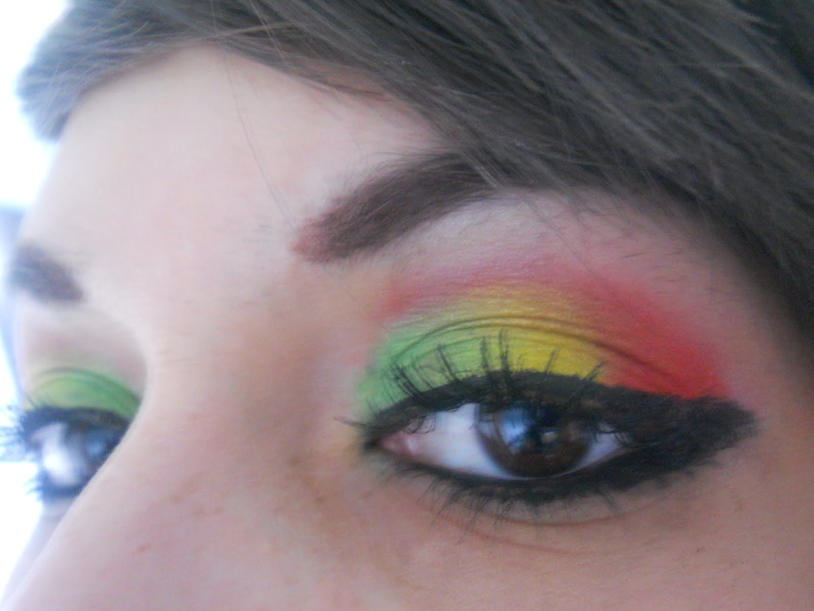 Electric Beauty: RASTA makeup