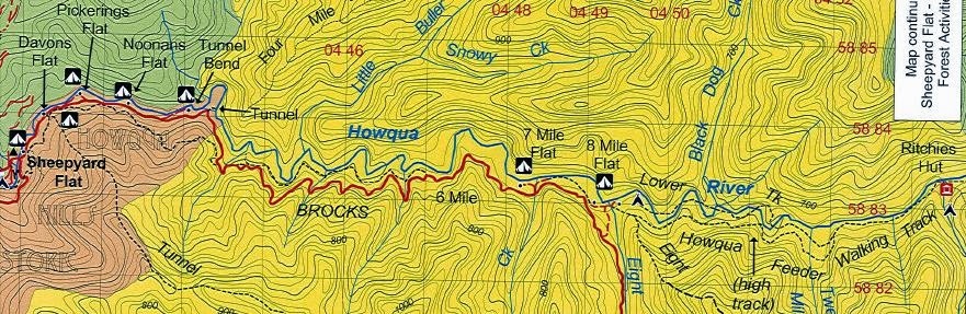 Howqua Dirt Bikes: Ritchies Hut Map